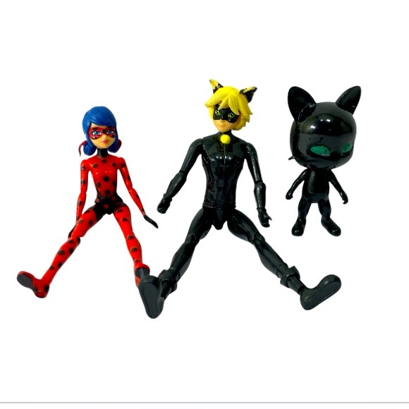 Toys | Miraculous Ladybug Action Figures Bundle Ladybug Cat Noir Tikki ...
